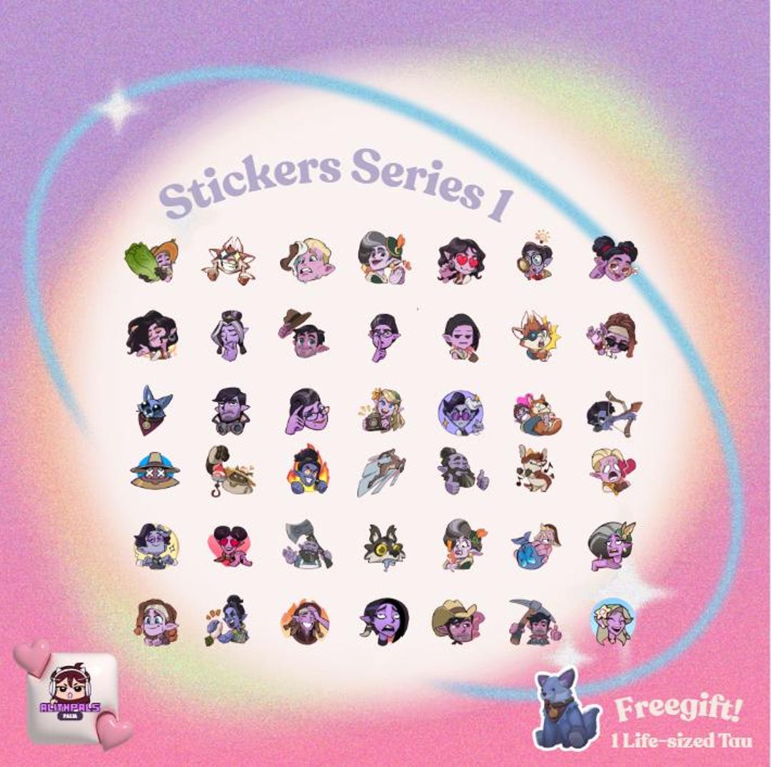 Palia Stickers Series 1 Complete Set - Etsy