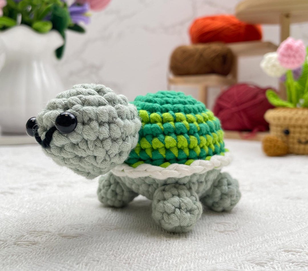 Green Turtle Crochet Pattern PDF Amigurumi Sea Animal Plush Toy DIY ...
