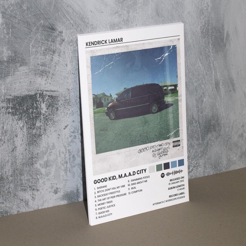 Custom Album Cover Poster With Spotify Code – Personalized Music Art ...