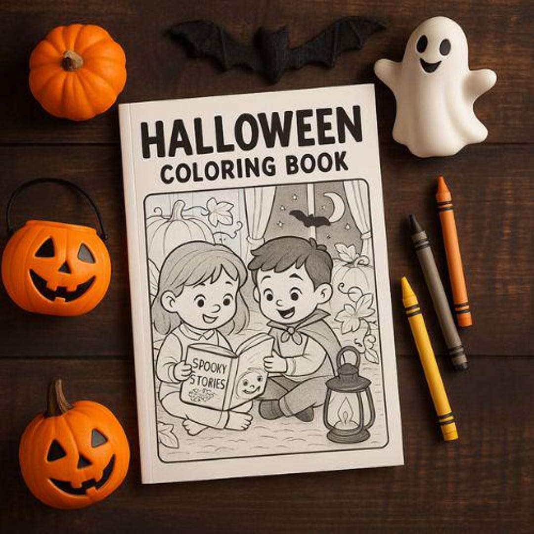 Halloween Kids Coloring Book – 30 Cute and Fun Coloring Pages ...