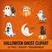 Cute Halloween Clipart Set PNG | Ghosts, Black Cats, Pumpkins, Bats ...