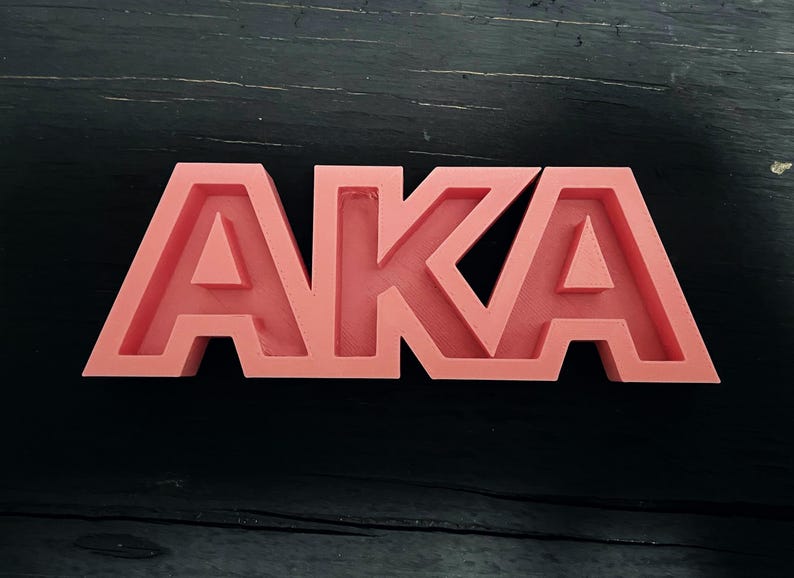 Alpha Kappa Alpha 3D Printed Letters - Etsy