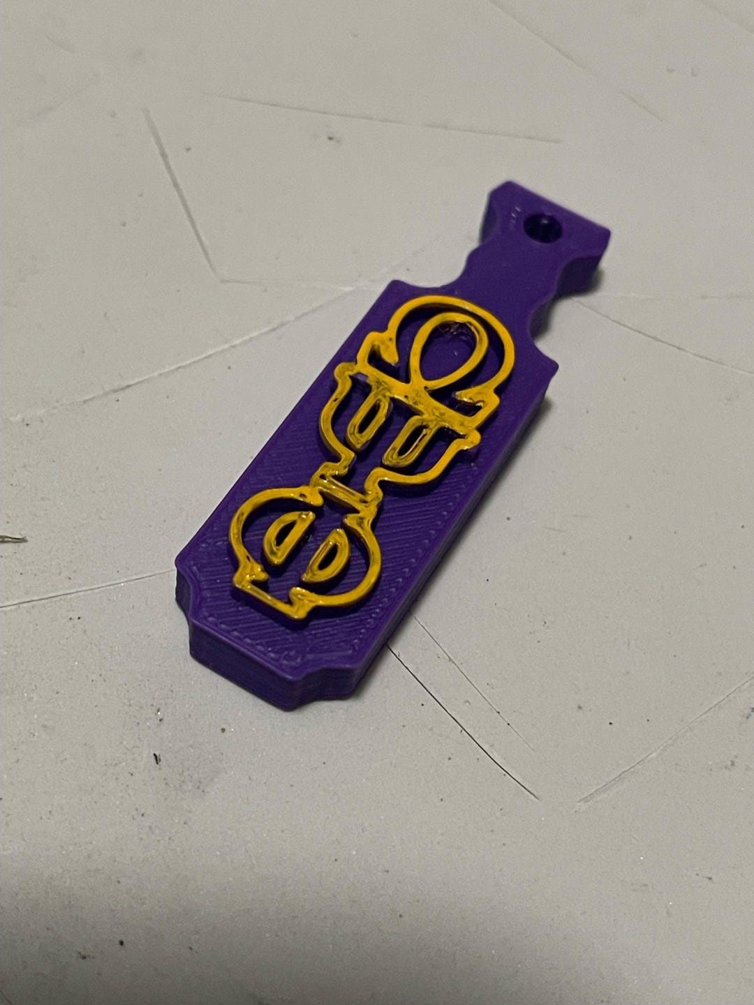 Omega Psi Phi 3D Printed Mini Paddle Keychain - Etsy