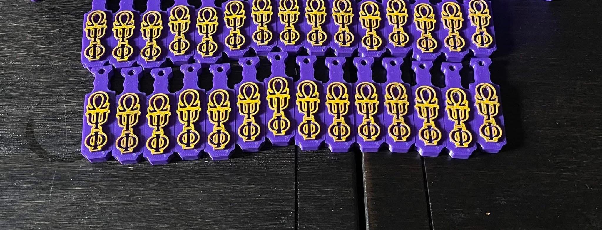 Omega Psi Phi 3D Printed Mini Paddle Keychain - Etsy