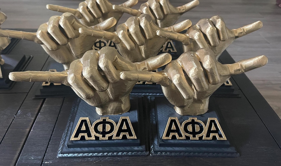 Alpha Phi Alpha 3D Printed Hand Sign Statue - Etsy