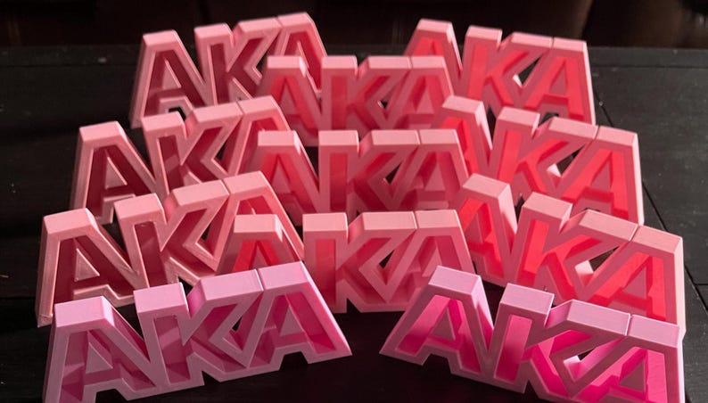 Alpha Kappa Alpha 3D Printed Letters - Etsy