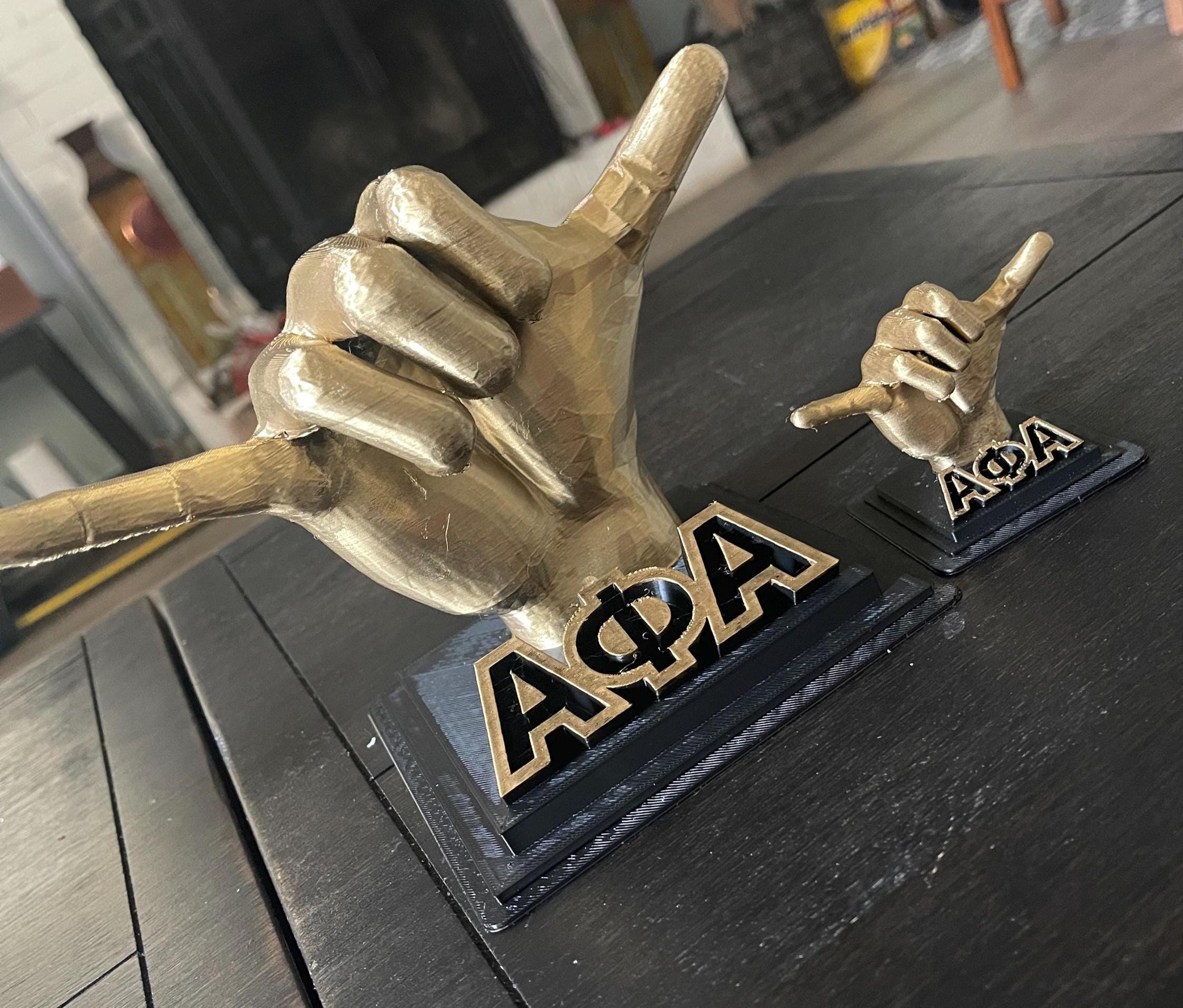 Alpha Phi Alpha 3D Printed Hand Sign Statue - Etsy