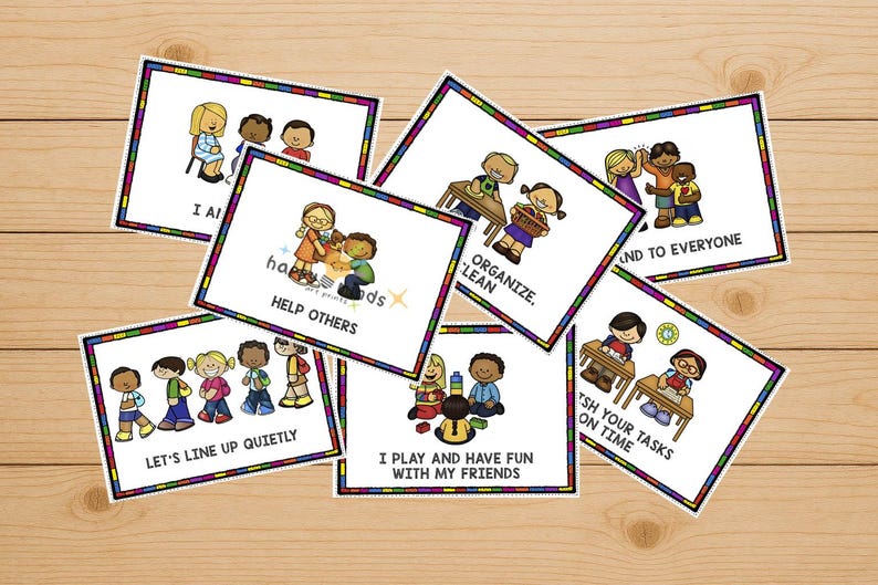 Printable Classroom Rules Posters in English Only | Positive Behavior ...
