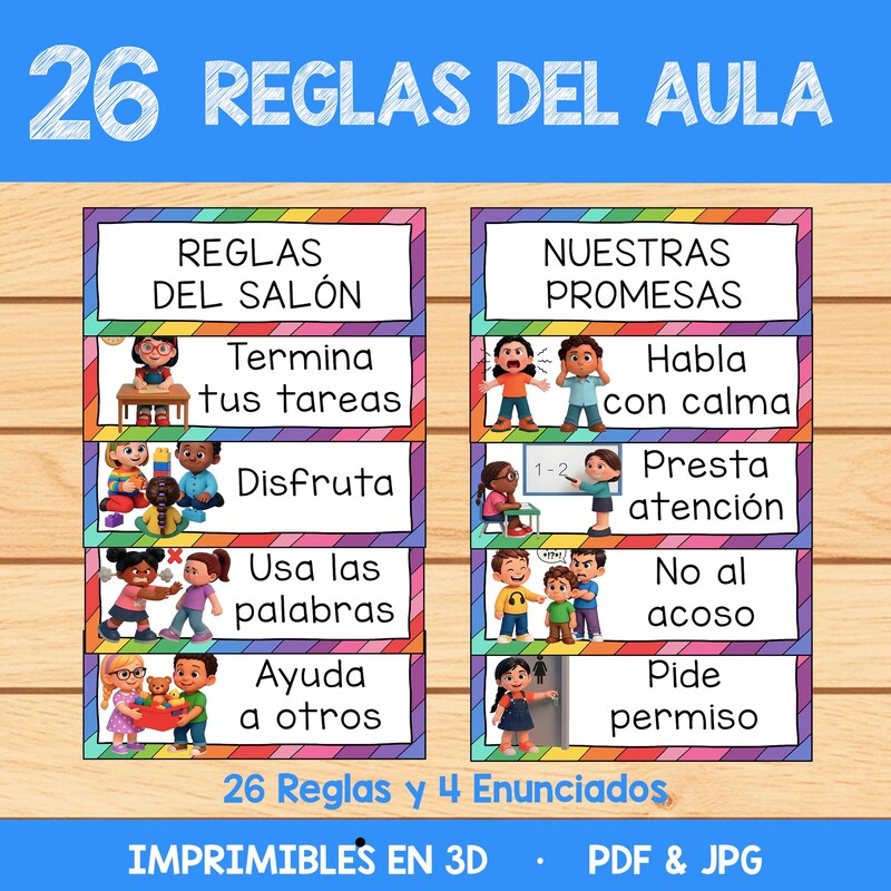 Spanish Class Rules Poster - Etsy