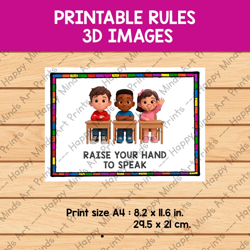 Printable Classroom Rules Posters | Classroom Expectations Signs ...
