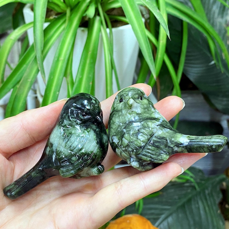 Carved Jade Bird Skull - Etsy UK