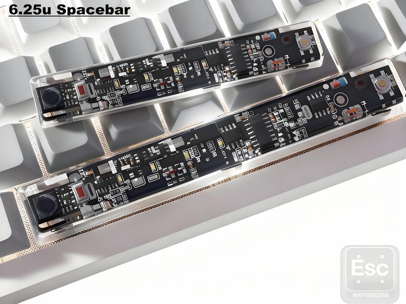 Cyberpunk Circuit Board Resin & Metal Artisan Keycap: Custom Mechanical ...