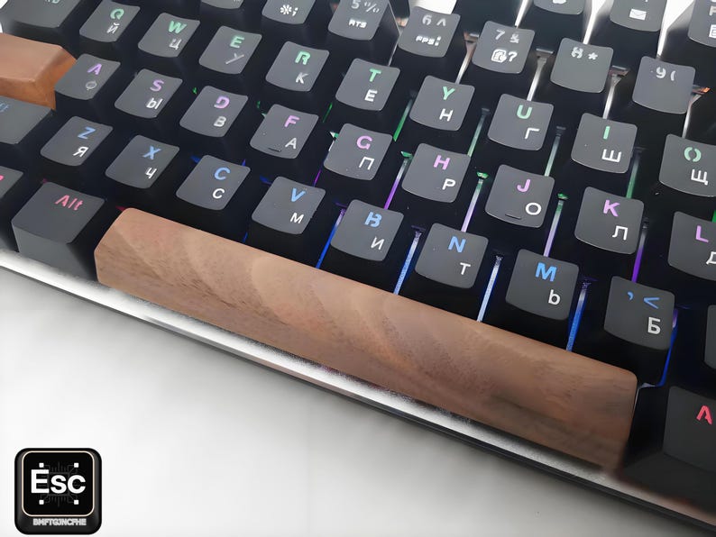 Handmade Walnut Wood Keycap Set: Artisan Real Wooden Keycaps for MX ...