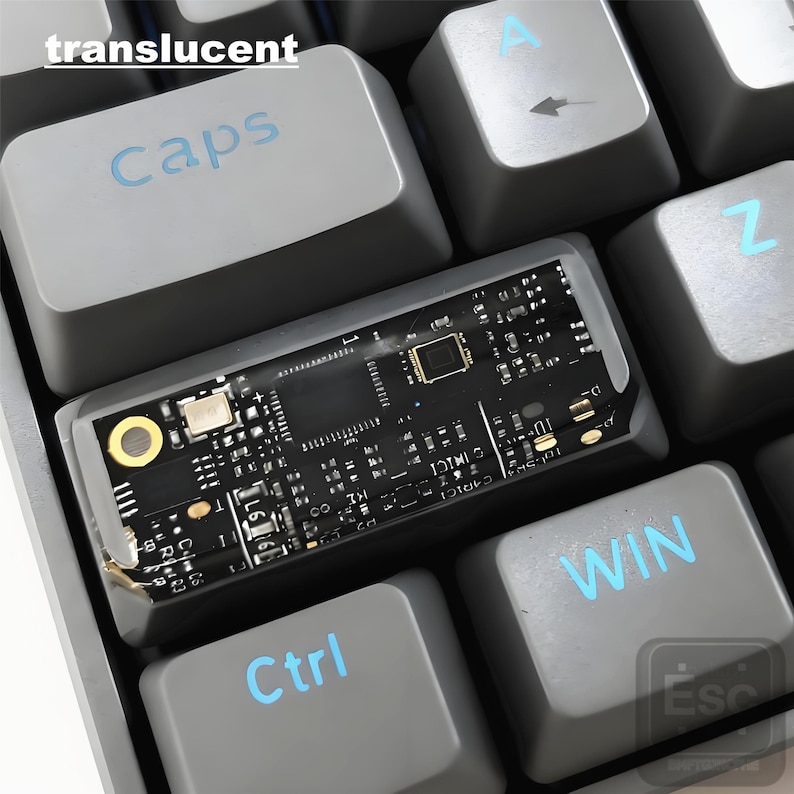 Cyberpunk Circuit Board Resin & Metal Artisan Keycap: Custom Mechanical ...