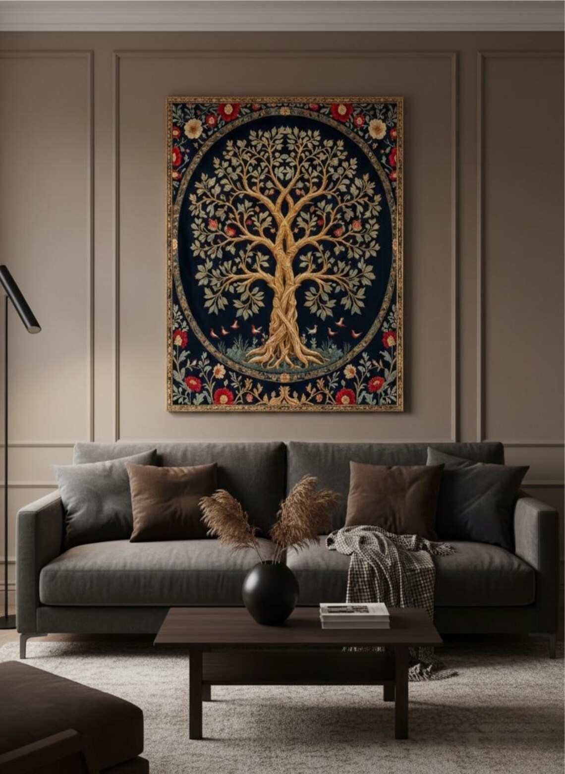 Medieval Tree of Life Tapestry Art, Botanical Poster (digital Download ...