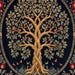 Medieval Tree of Life Tapestry Art, Botanical Poster (digital Download ...
