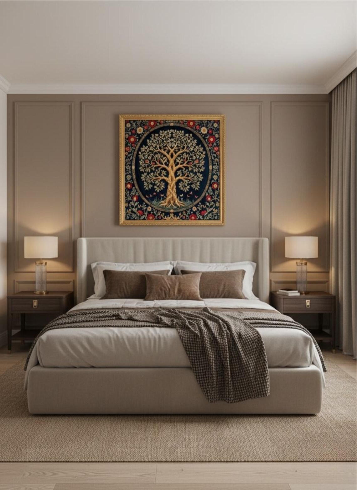Medieval Tree of Life Tapestry Art, Botanical Poster (digital Download ...