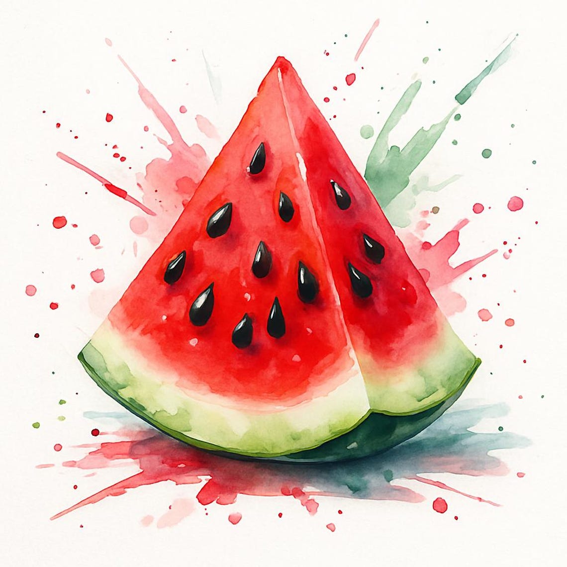 Watercolor Watermelon Clipart Bundle – 3 Summer Fruit PNG Designs - Etsy