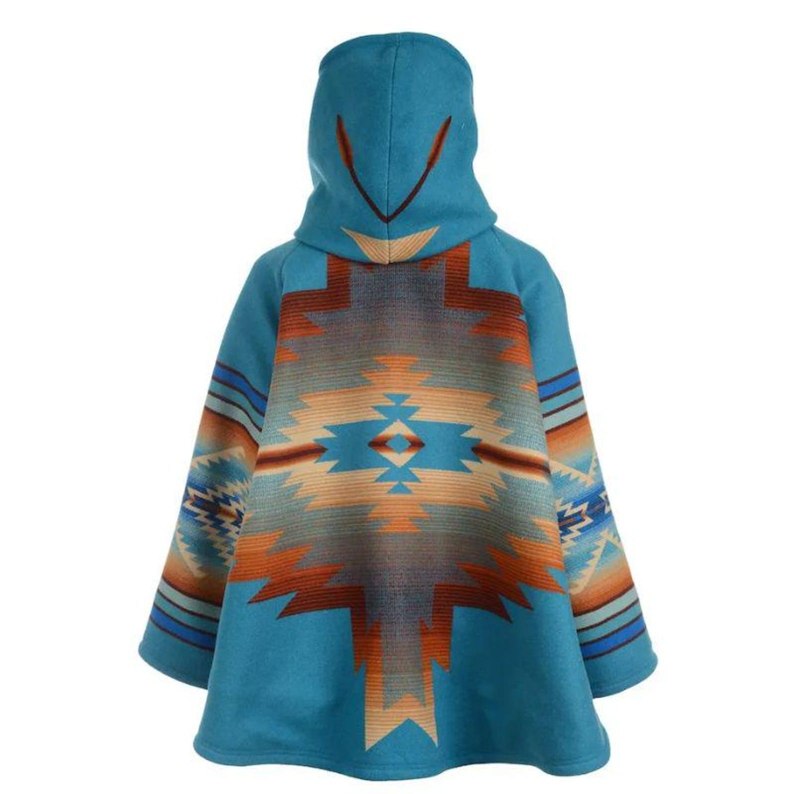 Blue Wool Coat Inspired by Western TV Style | Womens Long Cloak Jacket ...