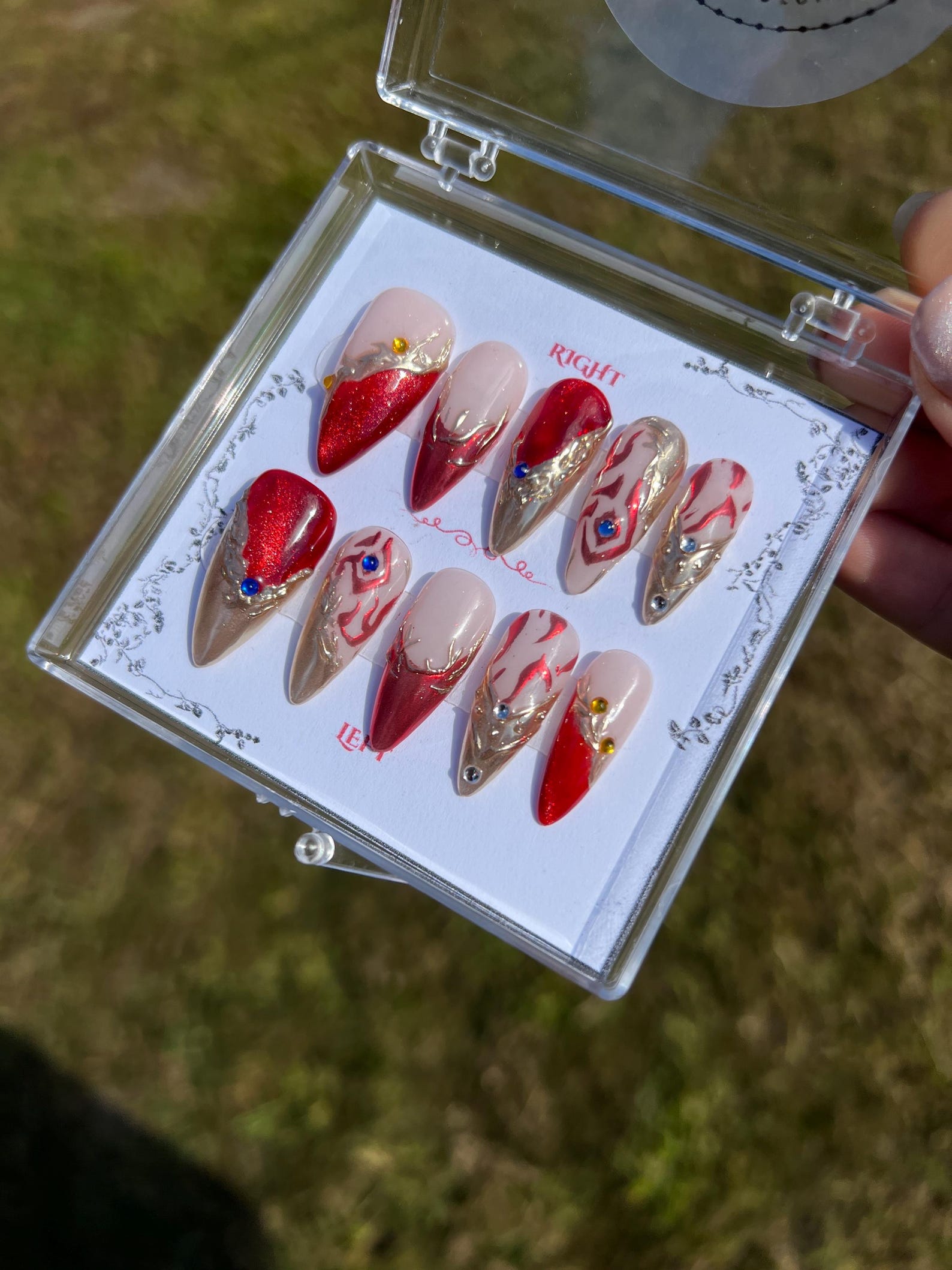 Mydei Honkai Star Rail Press on Nails | Medium Stiletto | Handmade Gel ...