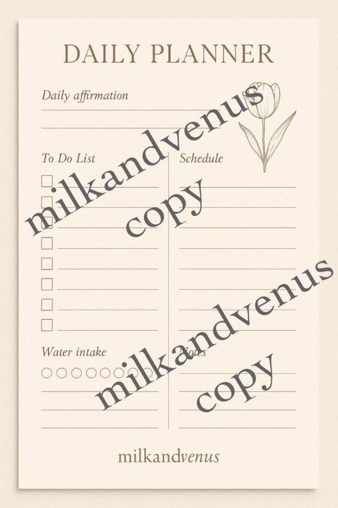 Aesthetic Daily Planner - Etsy Canada