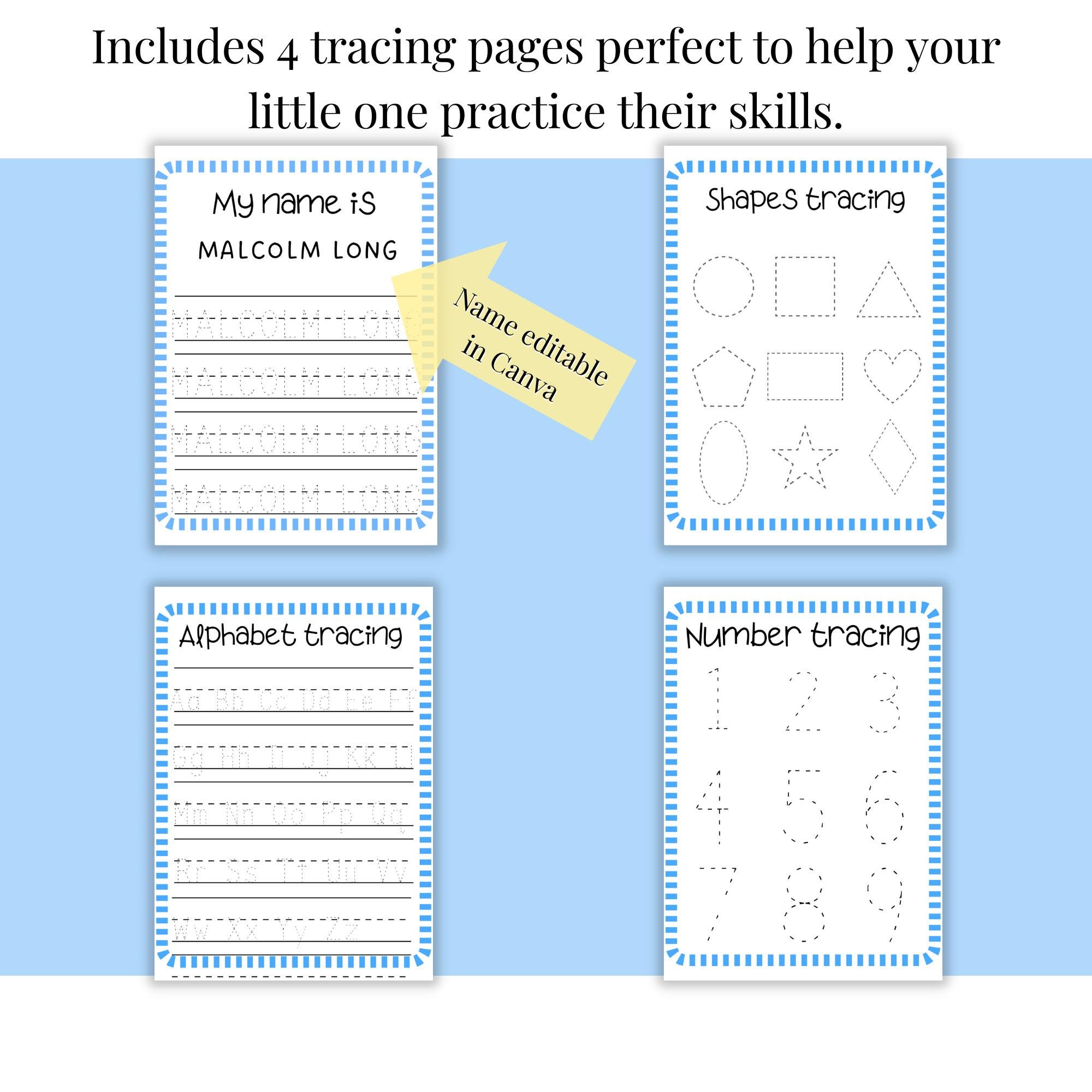 Editable Toddler Morning Menu: Daily Routine Learning Binder (canva ...