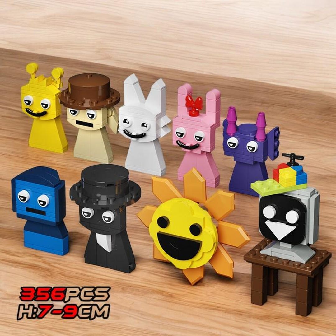 Sprunki Bricks Toy Horror Game, Music Game Incredibox Sprunki Figure ...