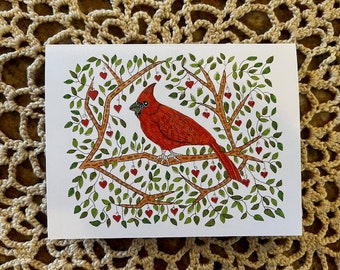Personalized Cardinal Birthday Card, Happy Birthday Card for Special ...
