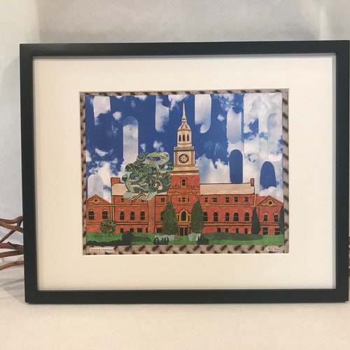 Howard University Logo on Vintage Dictionary Book Page Print - Etsy