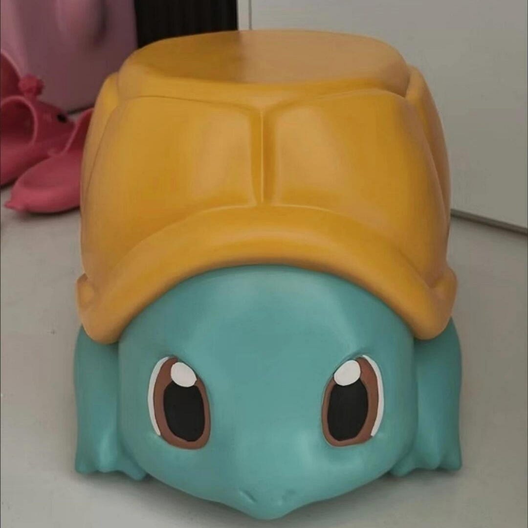 Pokemon Squirtle Entrance Stool PVC Statue Ornament - Etsy