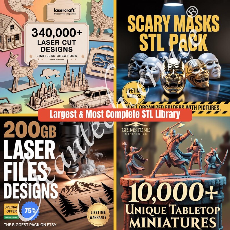 3D Print STL Files | 80,000+ Designs | Full Lifetime Access + Organized ...