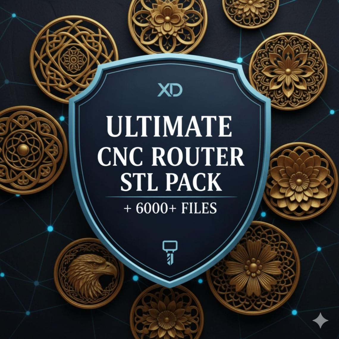 6000+ CNC MEGA Files for Router Machines, Biggest Cnc Router STL Pack ...