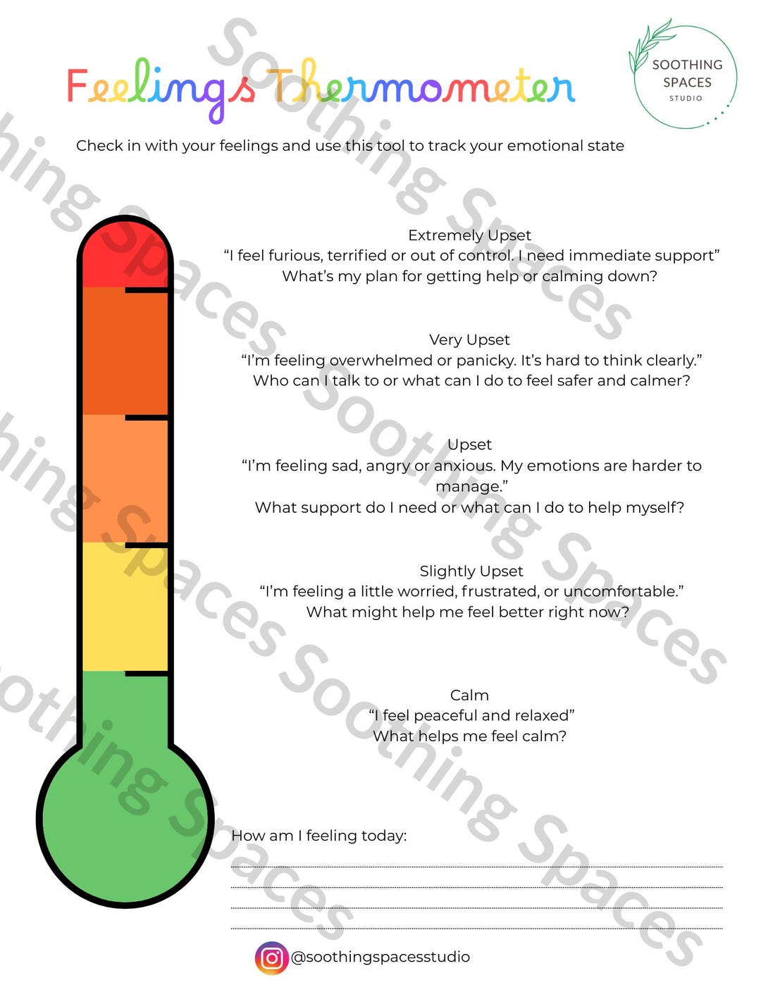 Emotional Regulation Printable Bundle – Trauma-informed Worksheets ...
