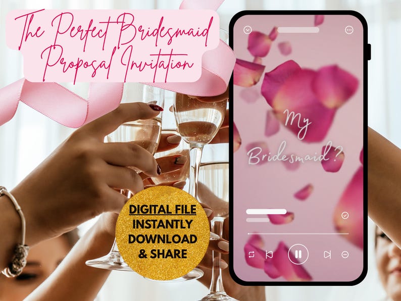 Bridesmaid Proposal Video: Animated Digital Download - Etsy