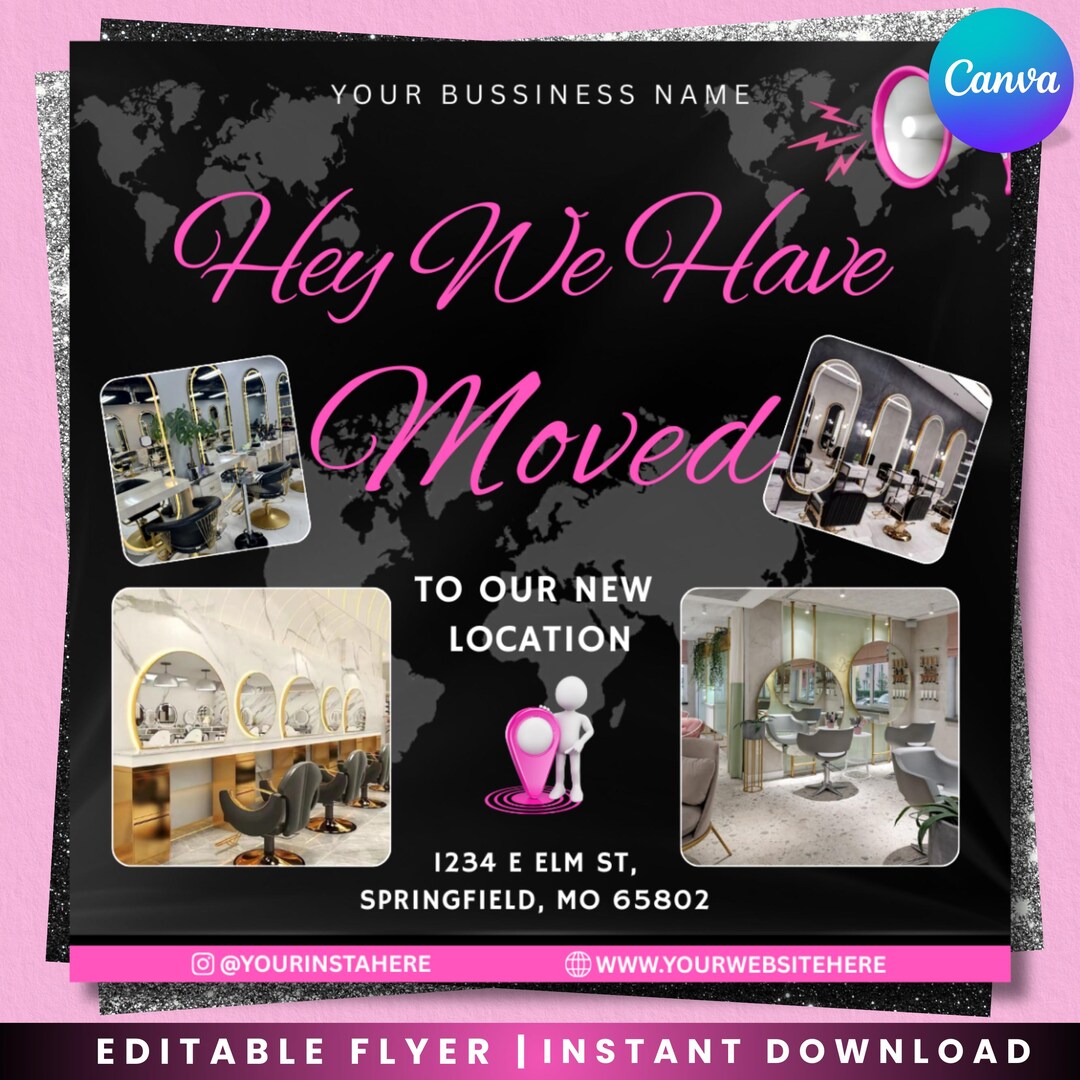 We Have Moved Flyer, New Address Business Flyer, Store Location Flyer ...