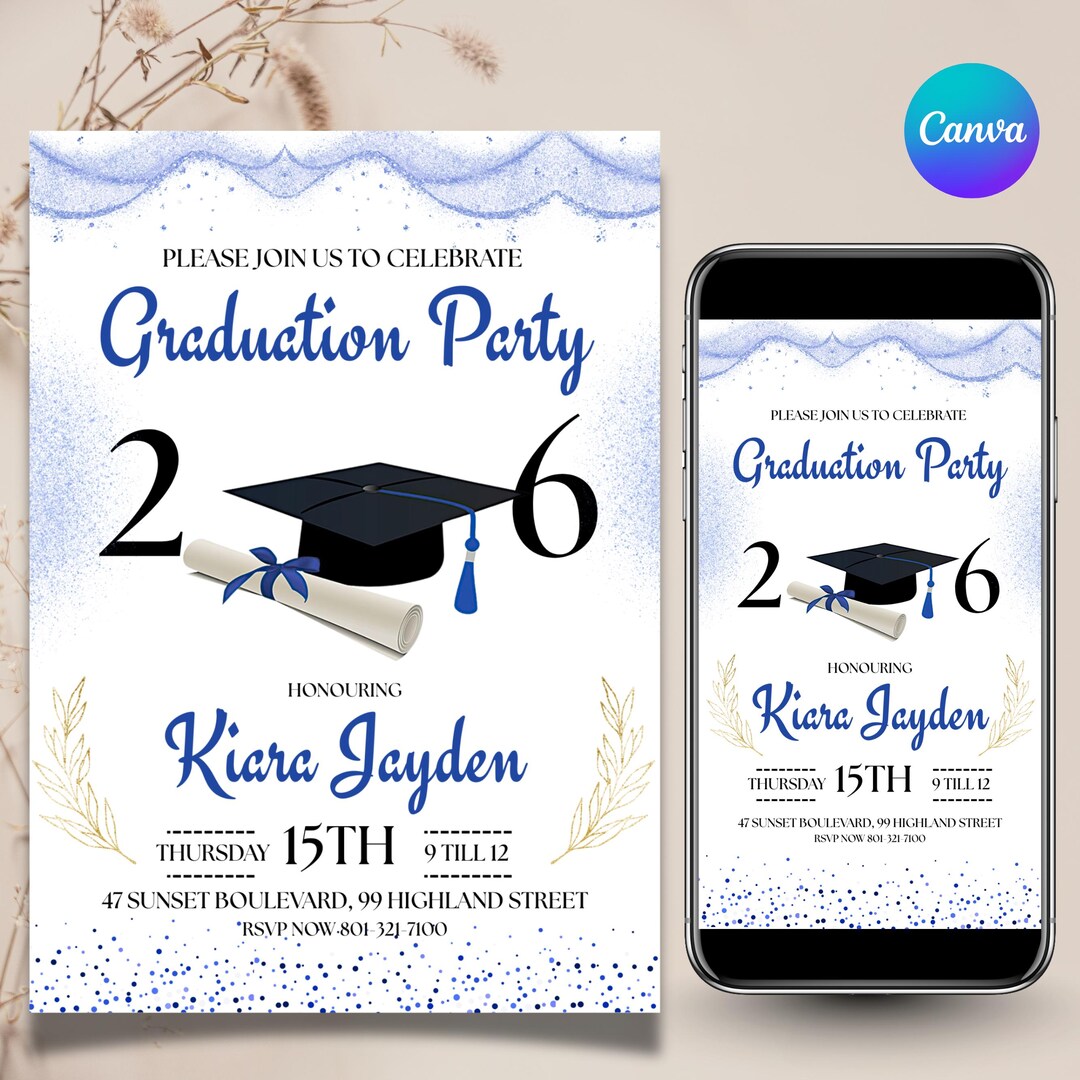Graduation Party Invitation, Class of 2025 Graduation Celebration ...