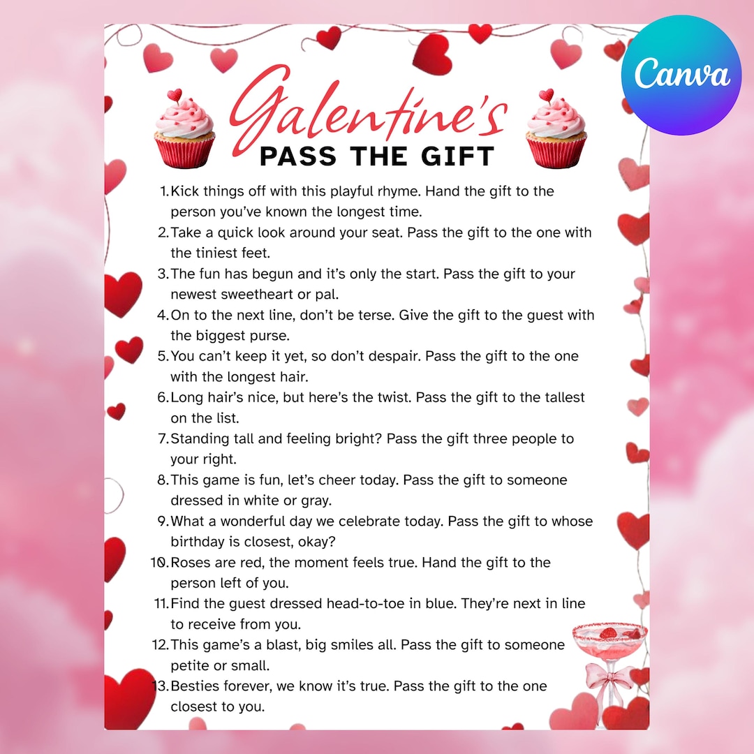 Dirty Minds Printable Galentine's Game, Adult Ladies Night Out Party ...