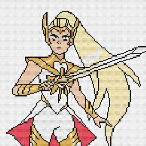She Ra PDF Cross Stitch Pattern She-ra and the Princesses of | Etsy