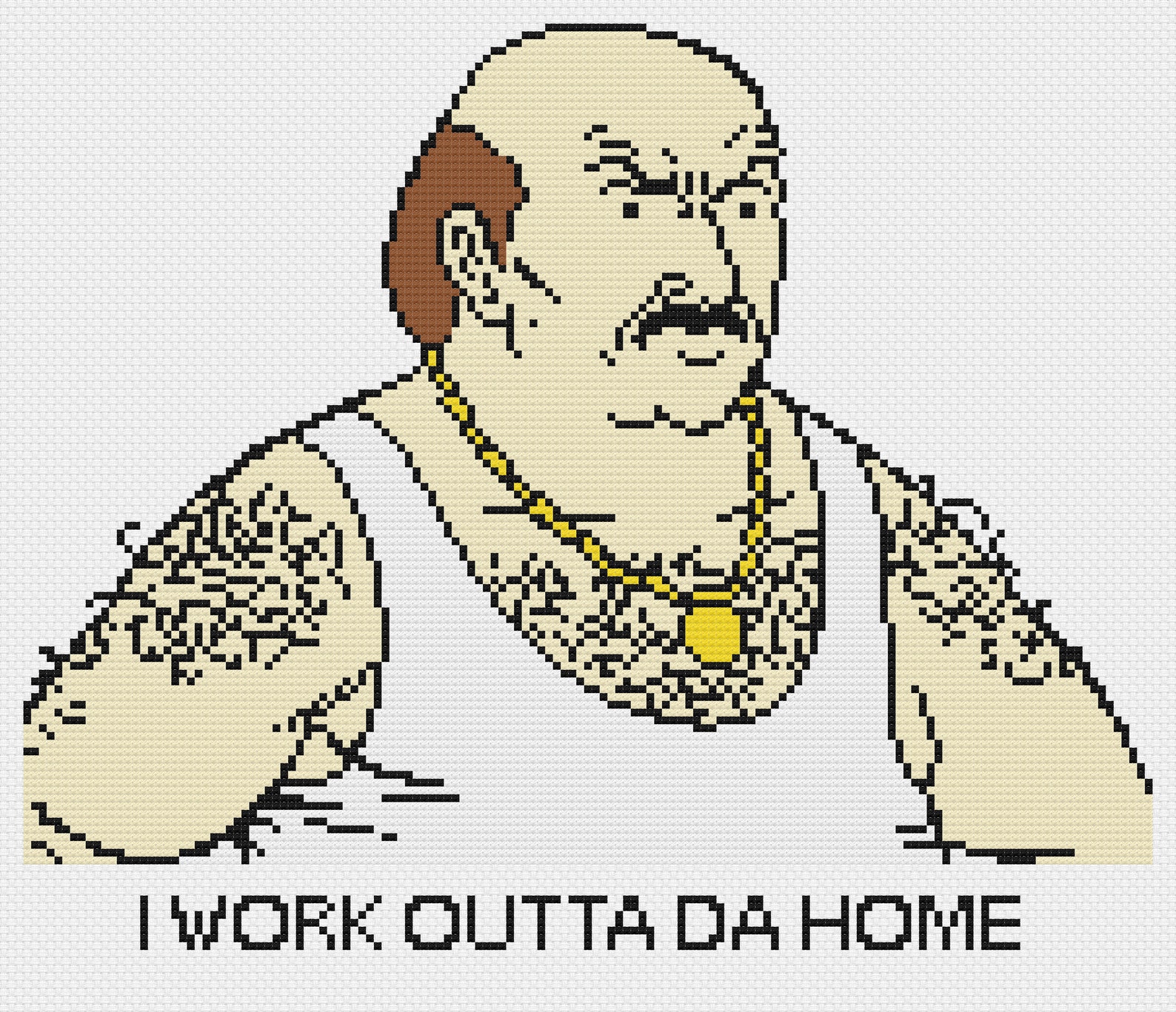 Carl - Aqua Teen Hunger Force - ATHF - Cross Stitch Pattern - Etsy