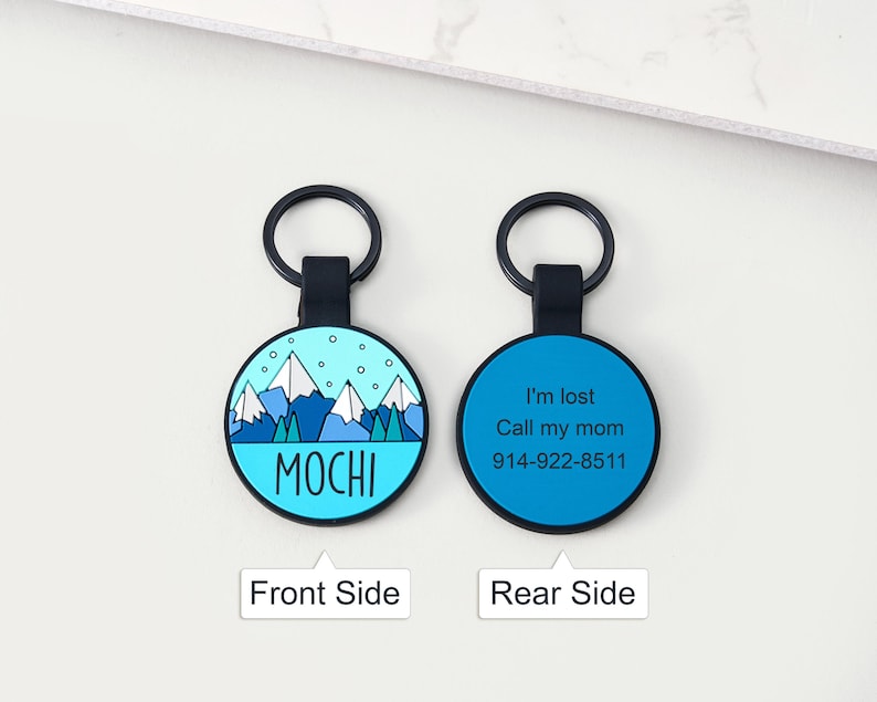 Silent Silicone Pet Tag, Personalized Dog ID Tag With Deep Engraving ...