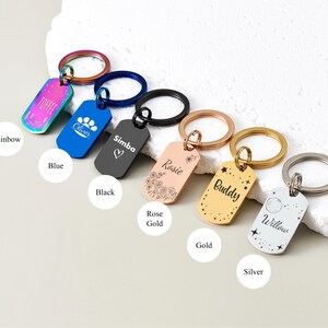 Personalized Pet Tag, Custom Engraved Name Tag for Dogs, Durable ...