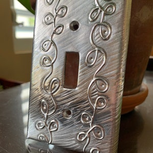 Silver Swirls Single Switch Plate Aluminum Light Switch Cover - Etsy
