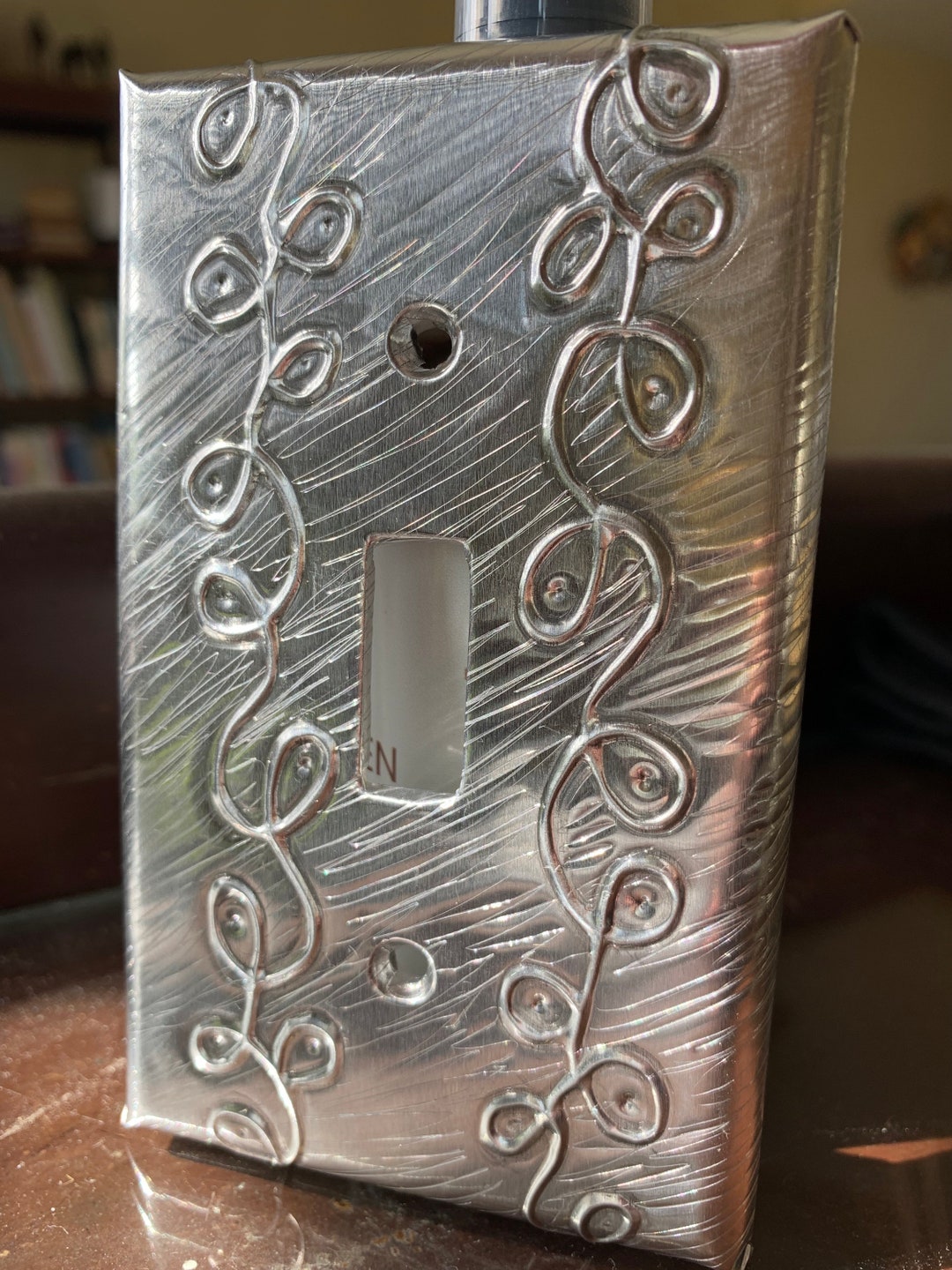 Silver Swirls Single Switch Plate Aluminum Light Switch Cover - Etsy