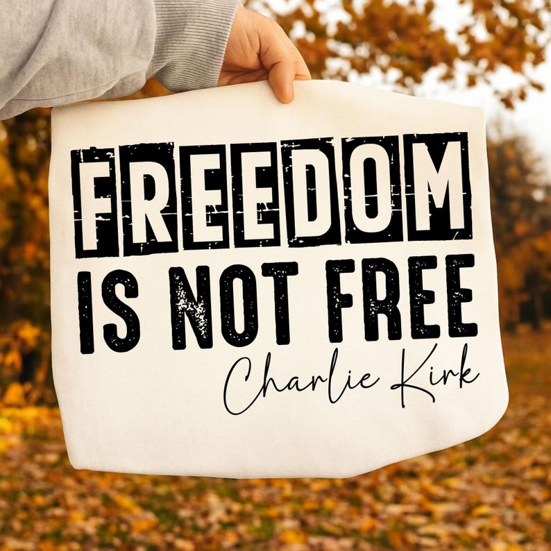 Charlie Kirk Freedom PNG T-shirt Designs: Patriotic Digital Download - Etsy