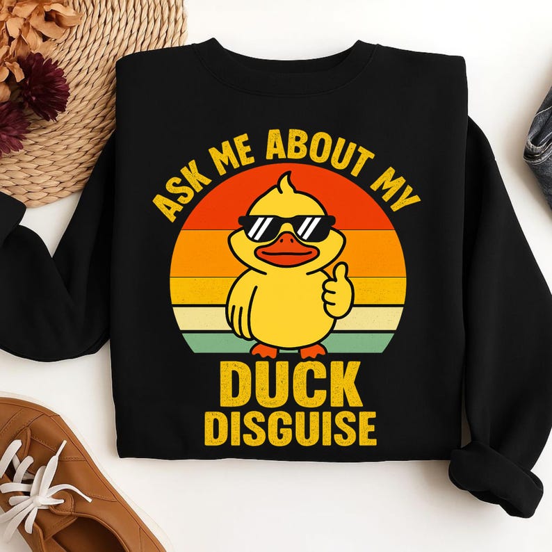 Funny Duck Disguise PNG SVG: Meme Shirt Design (digital Download - Etsy