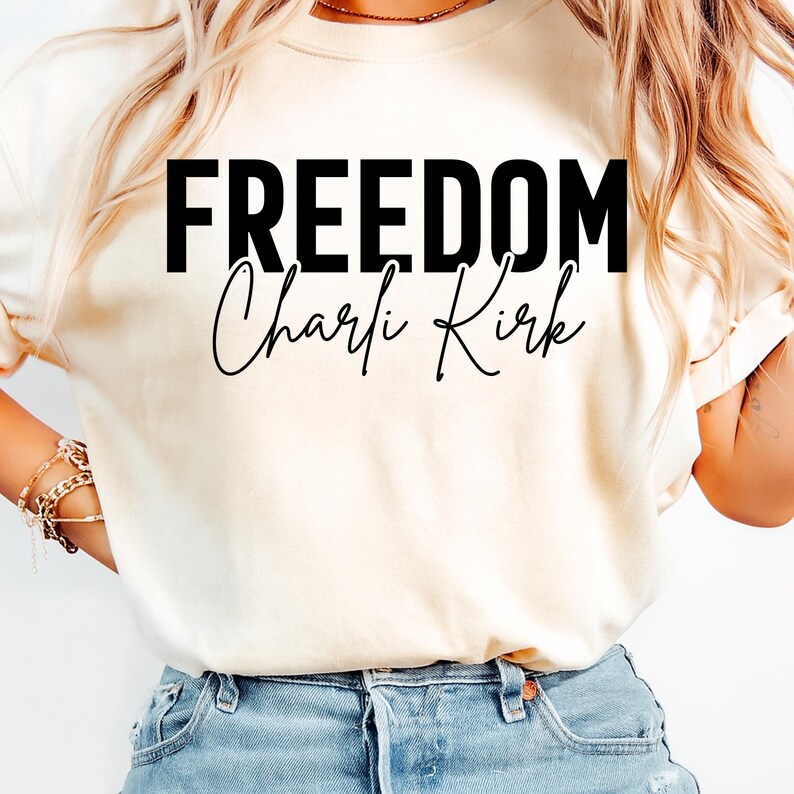 Charlie Kirk Freedom Design: Patriotic PNG, SVG (digital Download) - Etsy