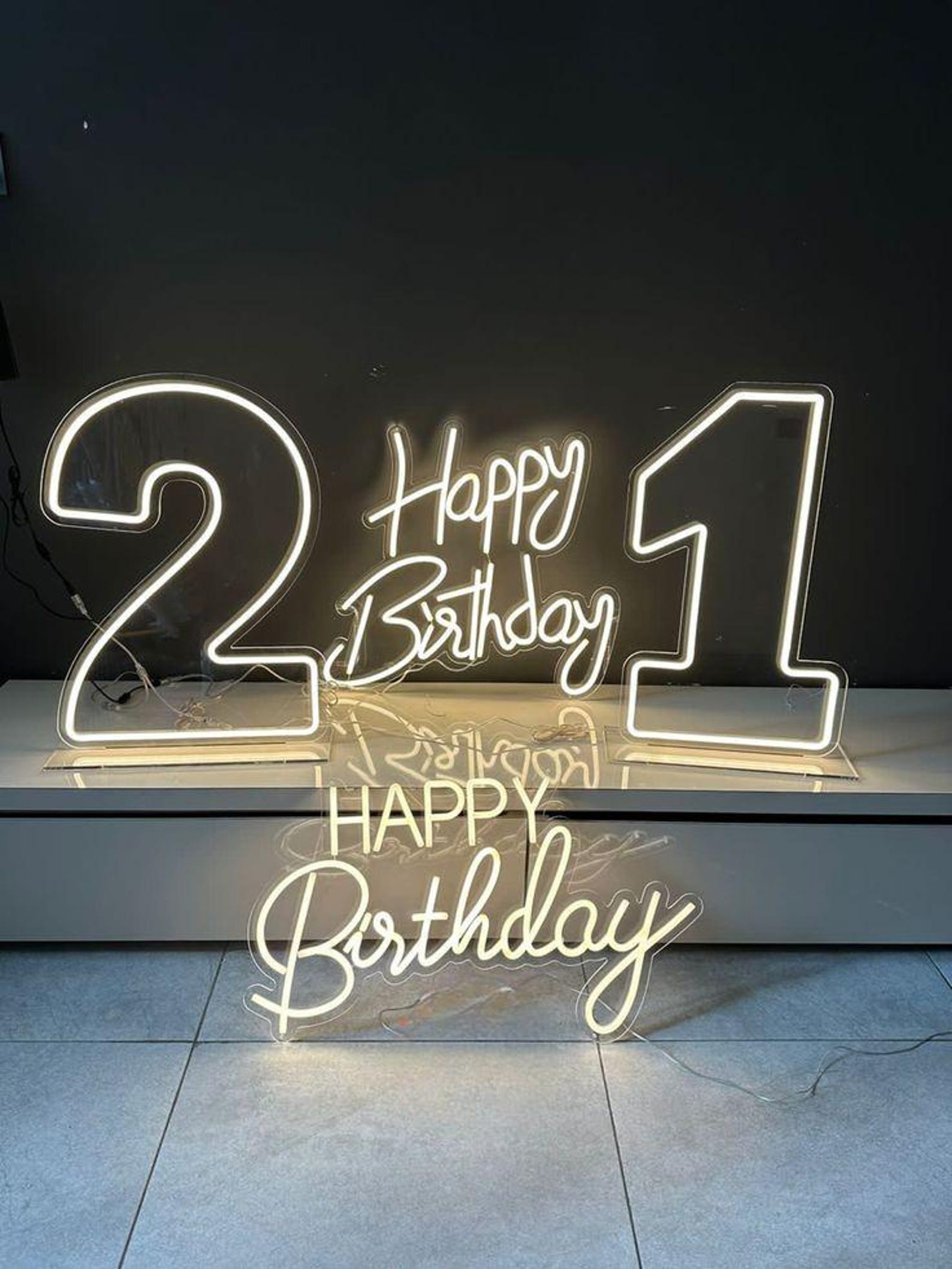 Custom LED Neon Birthday Sign: Personalized Party Decor - Etsy