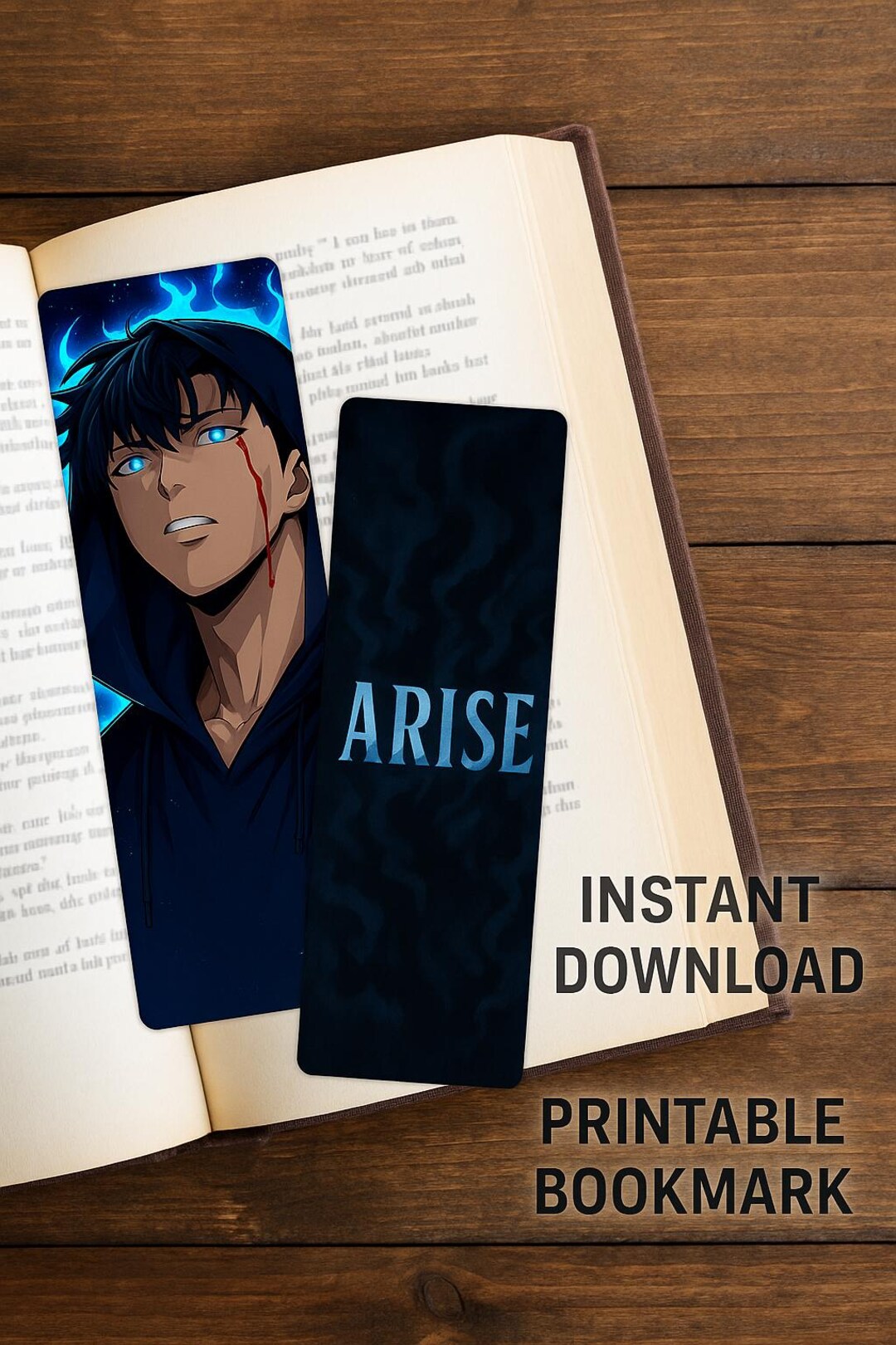 Solo Leveling "arise" Digital Bookmark | File Pdf, Svg, Ai, Eps, Jpg ...