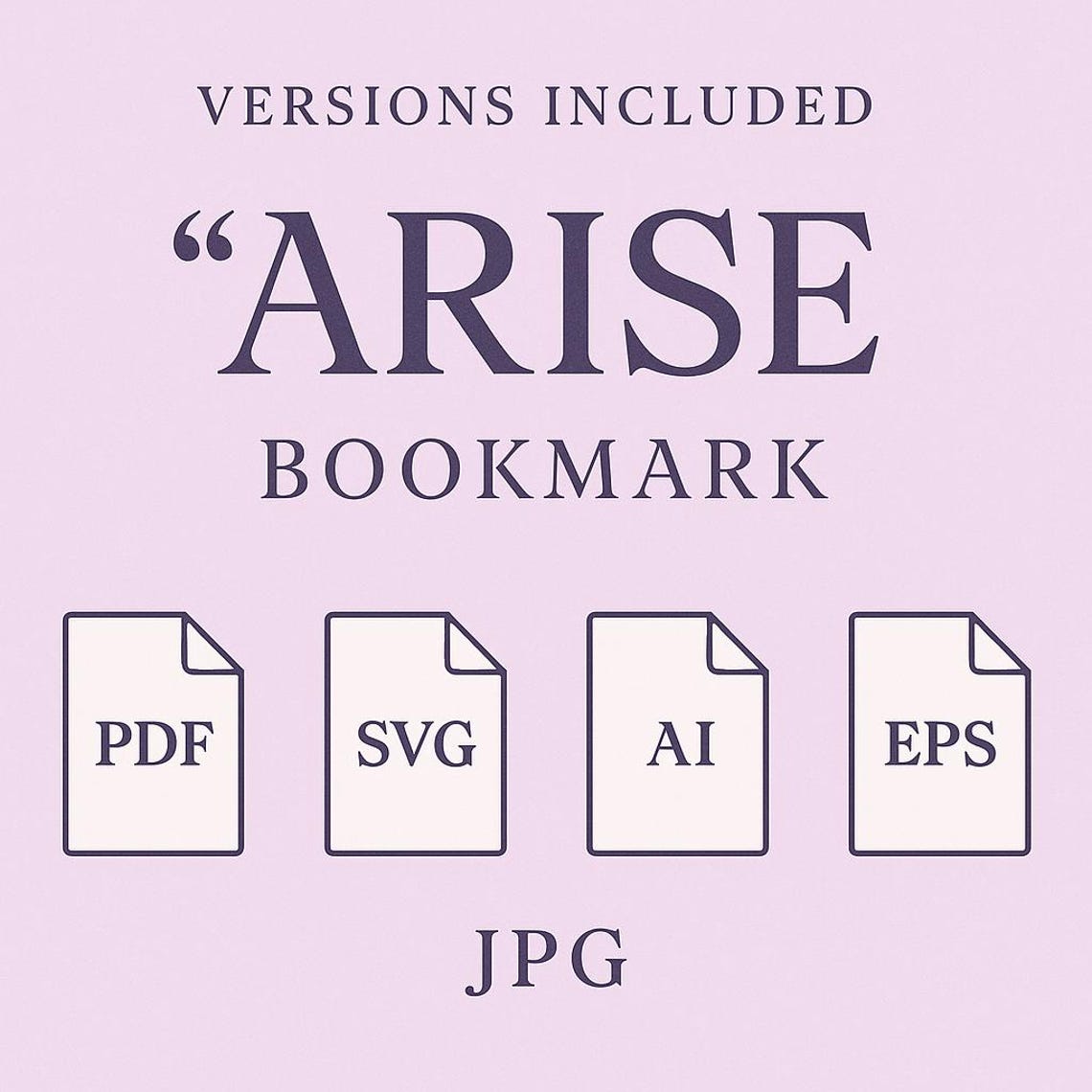 Solo Leveling "arise" Digital Bookmark | File Pdf, Svg, Ai, Eps, Jpg ...