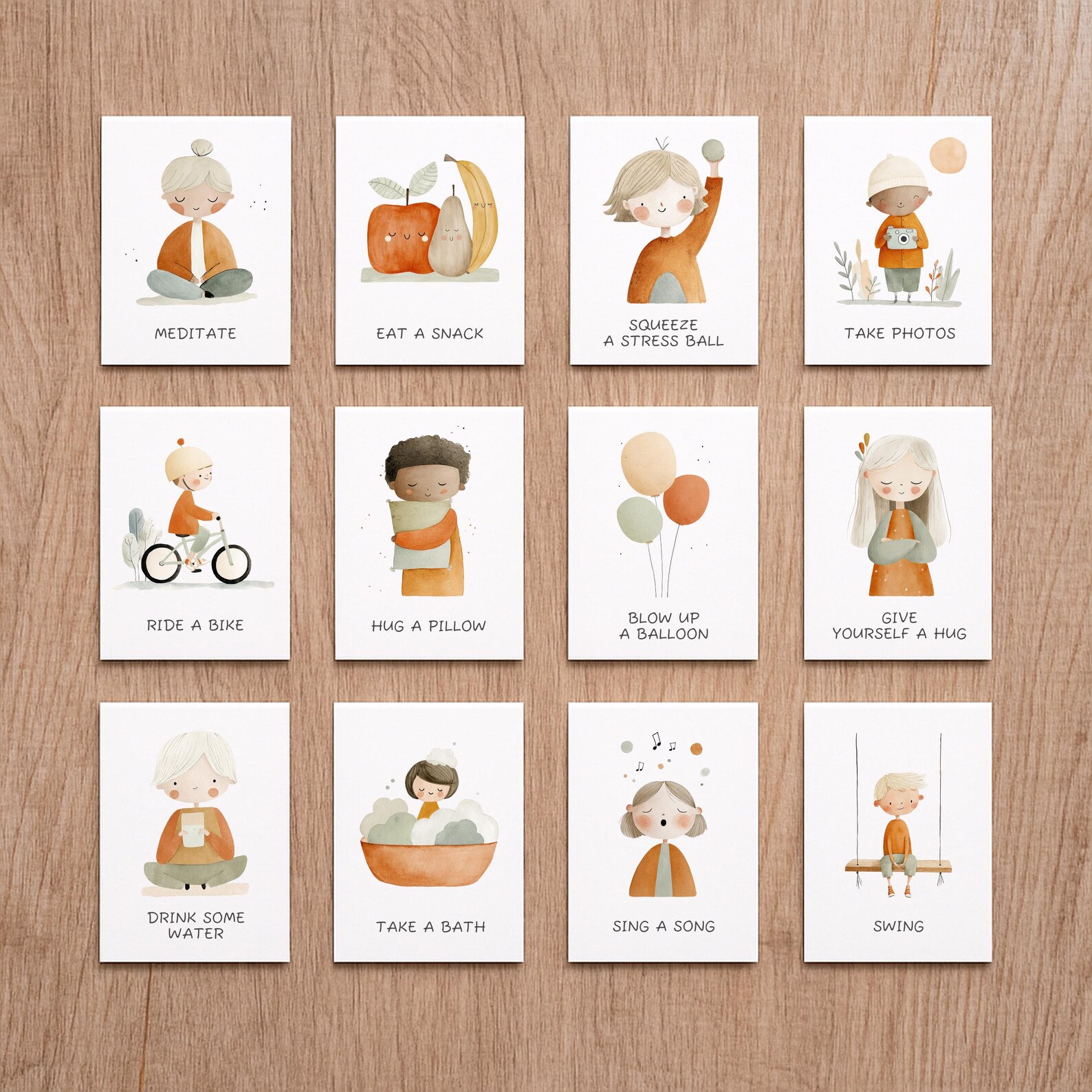 Calming Corner Flashcards, Сalming Сorner Classroom, Calming Strategies ...